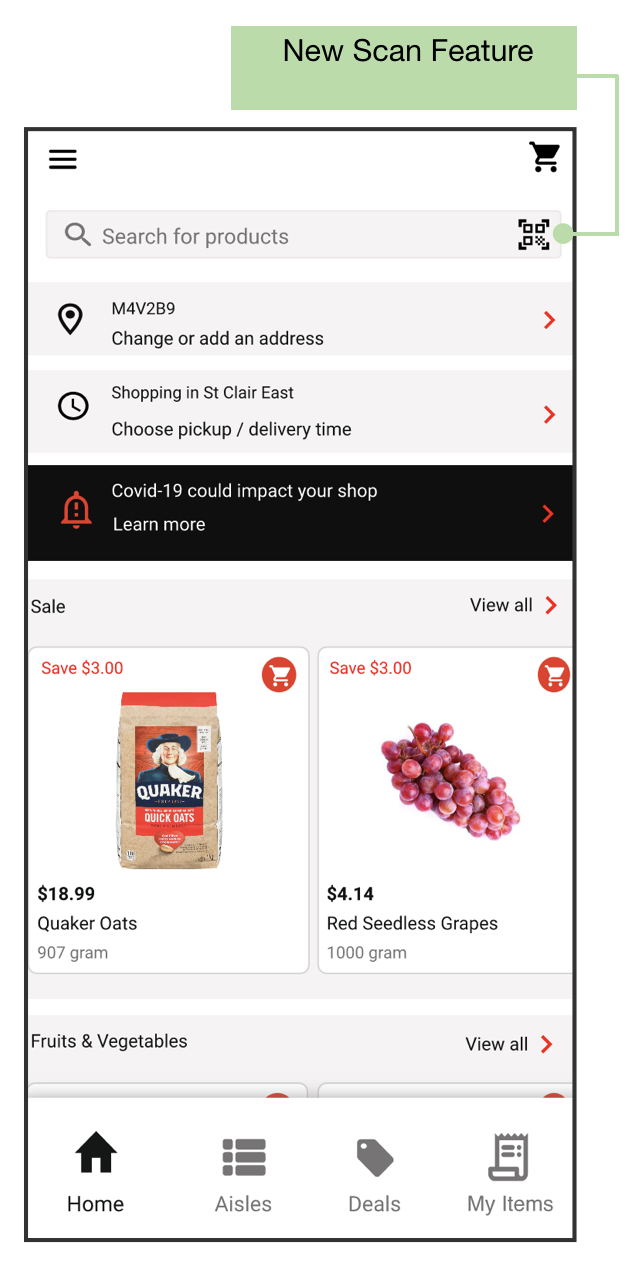 Redesign Grocery Shopping Experience
